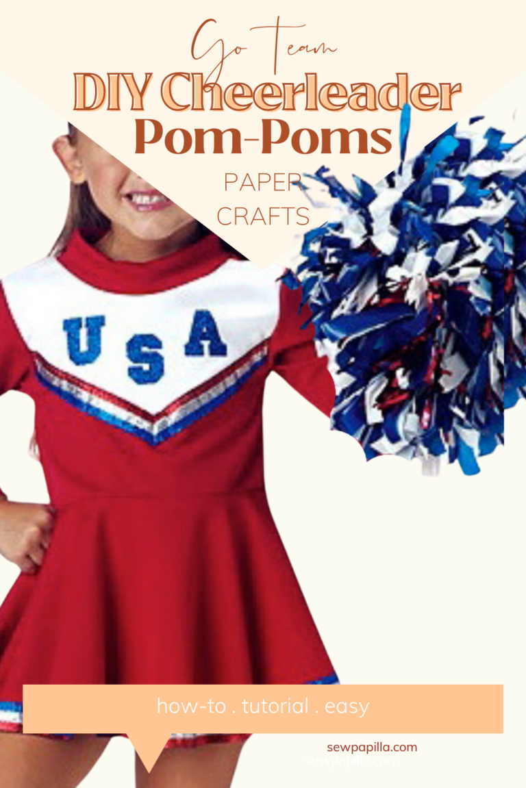 DIY CHEERLEADING POM POMS | Sewpapilla